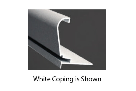 1'W 225 Degree White PCW Coping | PCW-T225X1W1