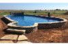Custom HydroSphere 10' x 20' Oval Semi-Inground Packaged Poo
