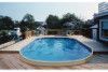 Custom HydroSphere 15' x 30' Oval Semi-Inground Packaged Poo