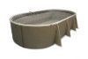Custom HydroSphere 15' x 30' Oval Semi-Inground Packaged Poo